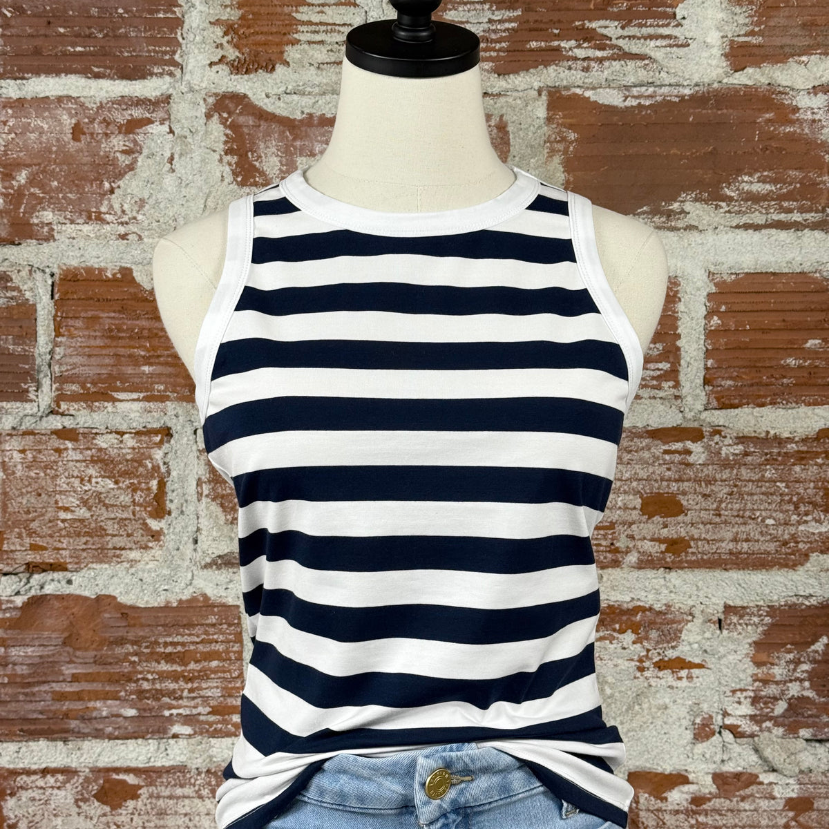 Jak and Rae Rios Tank in Navy and White Stripe – Little Bird Boutique